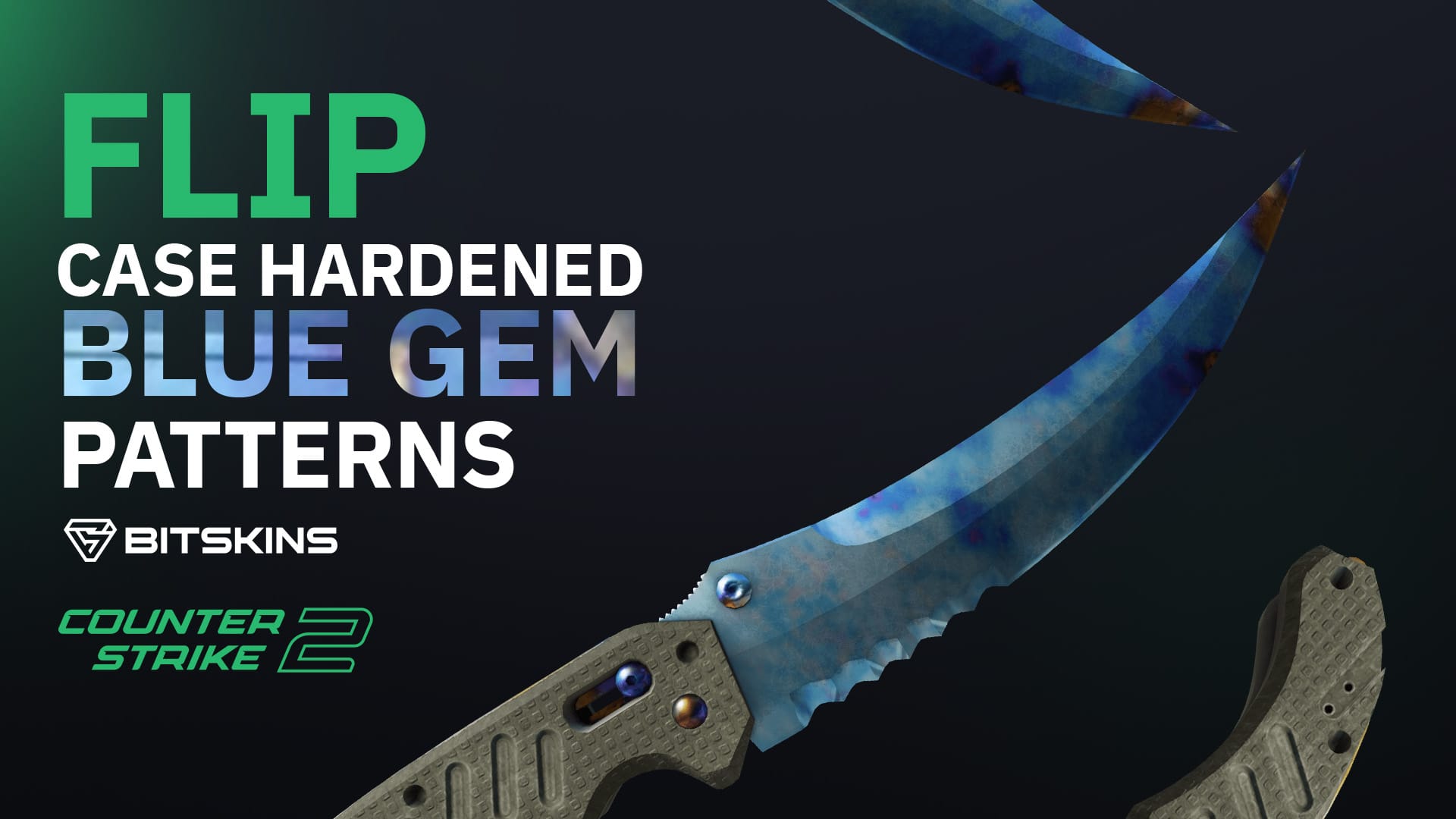 Flip Knife | Case Hardened Blue Gem Pattern Guide