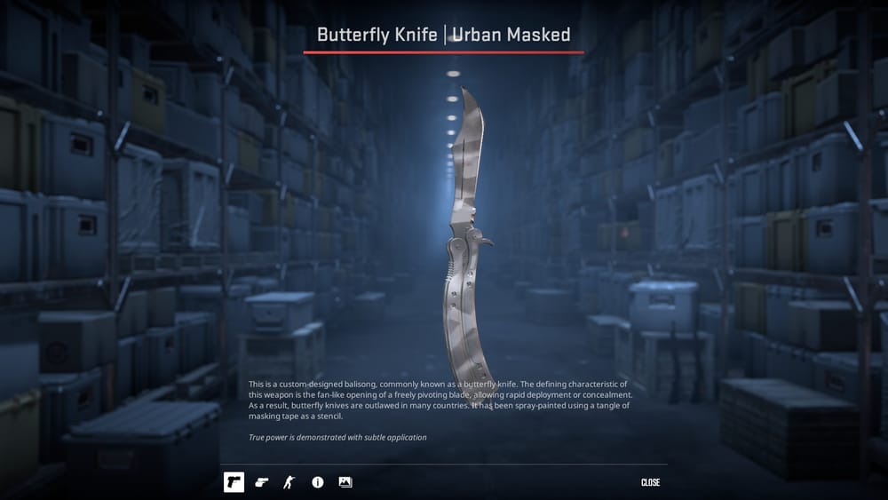 All Butterfly Knife Skins in CS2
