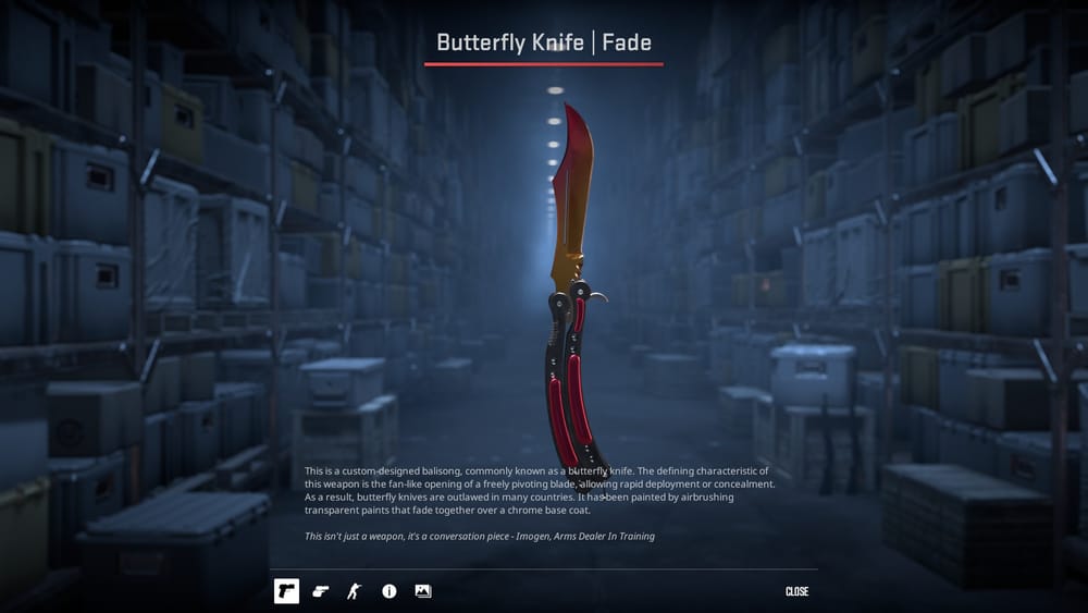 All Butterfly Knife Skins in CS2