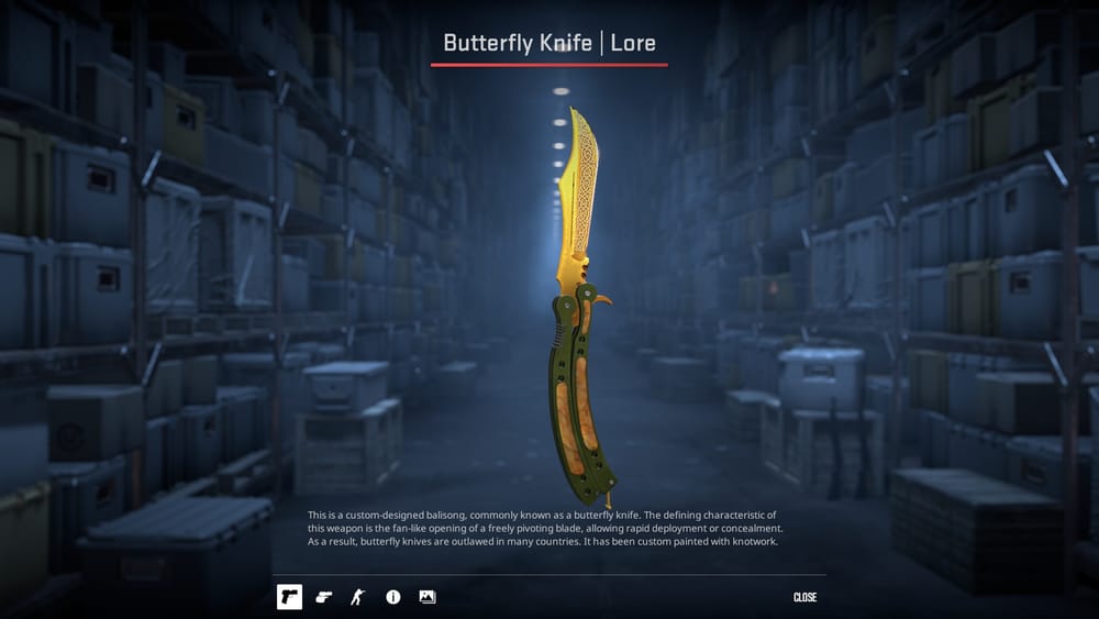 All Butterfly Knife Skins in CS2