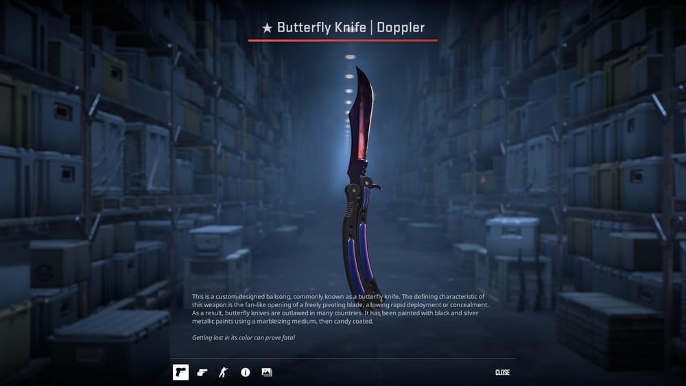 All Butterfly Knife Skins in CS2