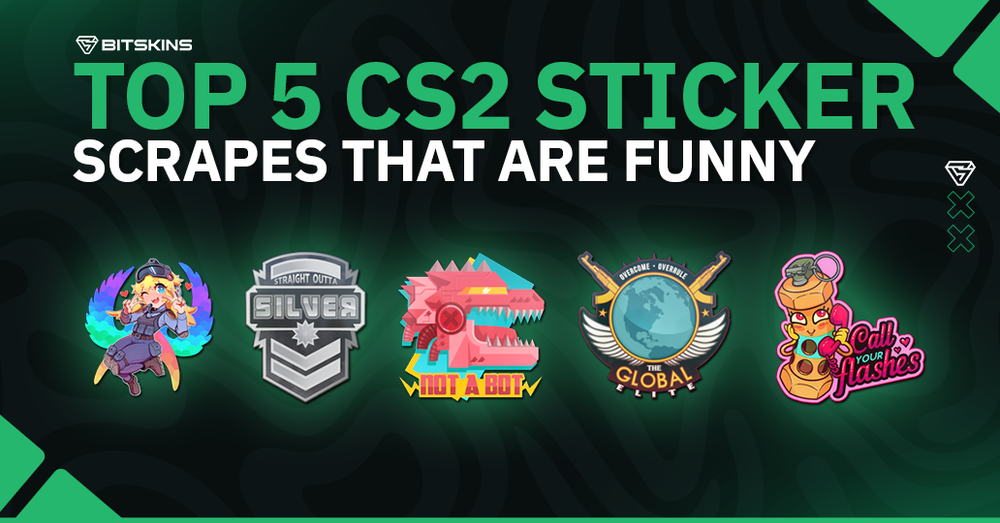 Top 5 CS2 Sticker Scrapes That are Funny!