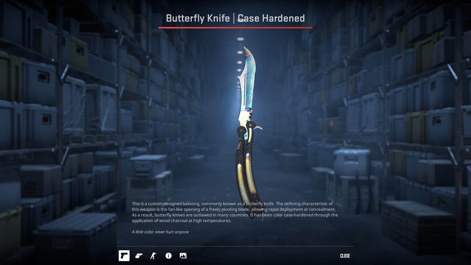 Butterfly Knife | Case Hardened Blue Gem Pattern Guide