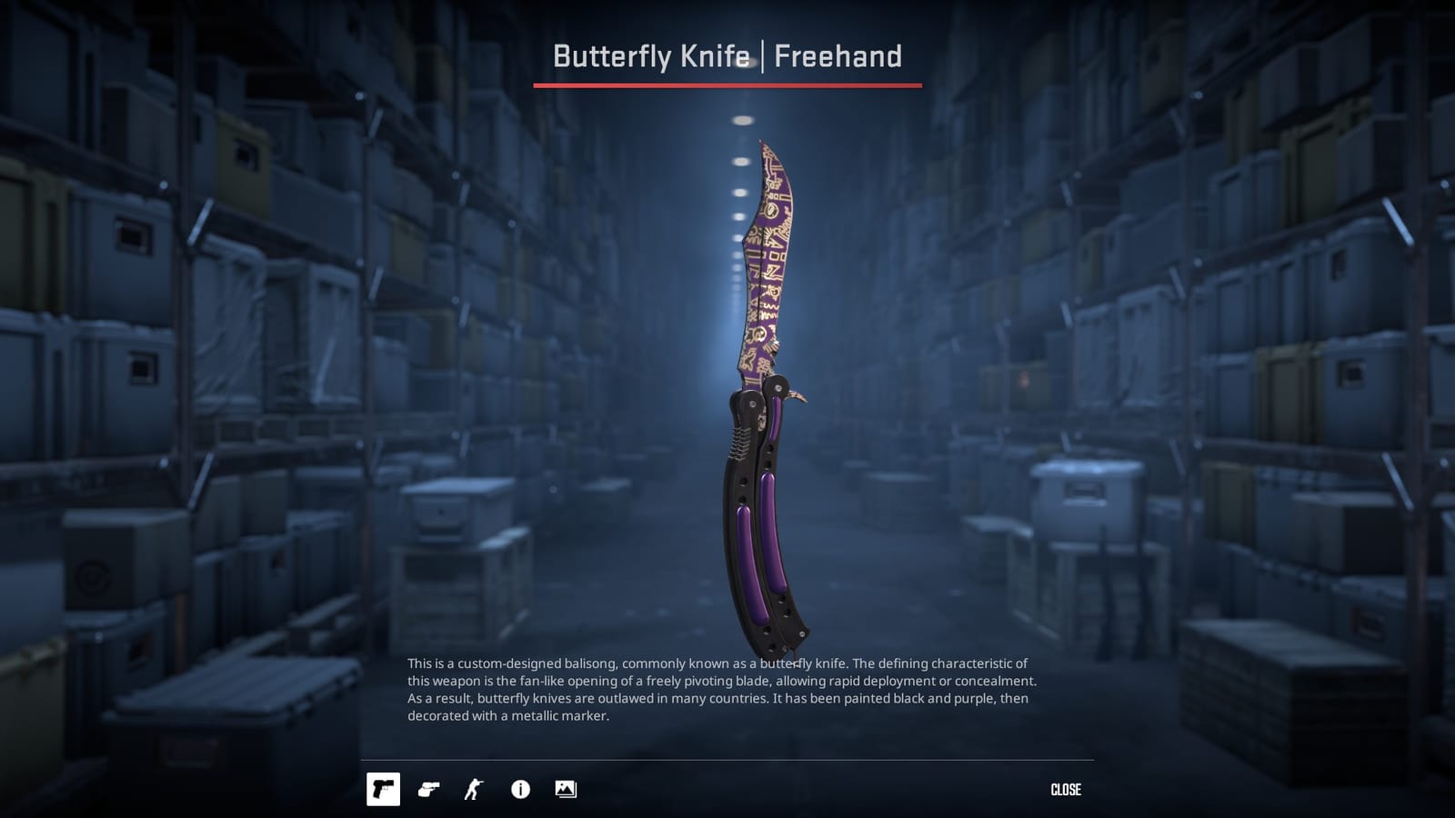 All Butterfly Knife Skins in CS2