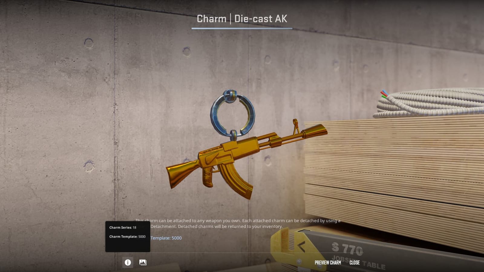 All Die-Cast AK Charm Patterns