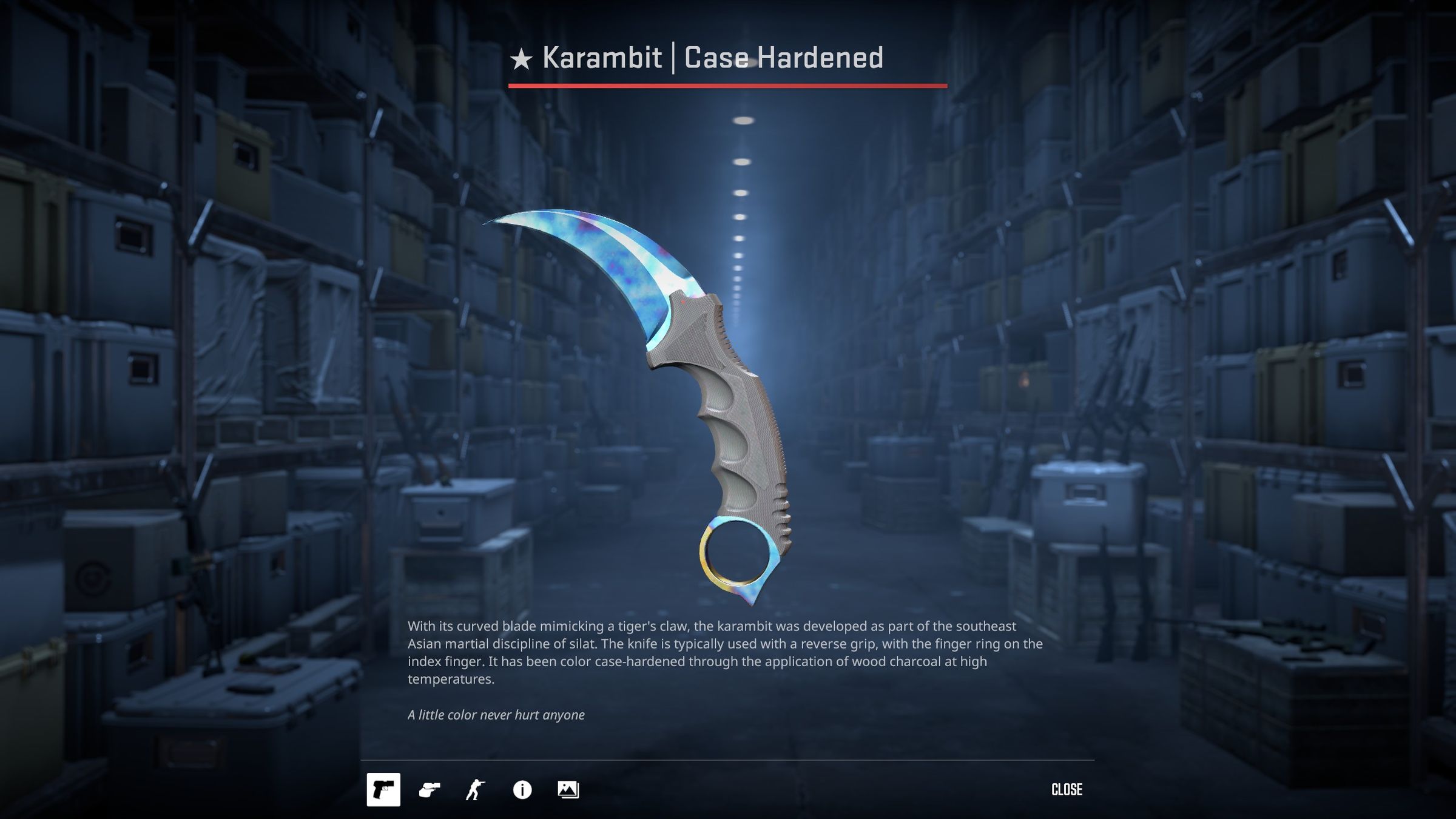 Most Expensive CS2 Skins: The #387 Karambit Blue Gem