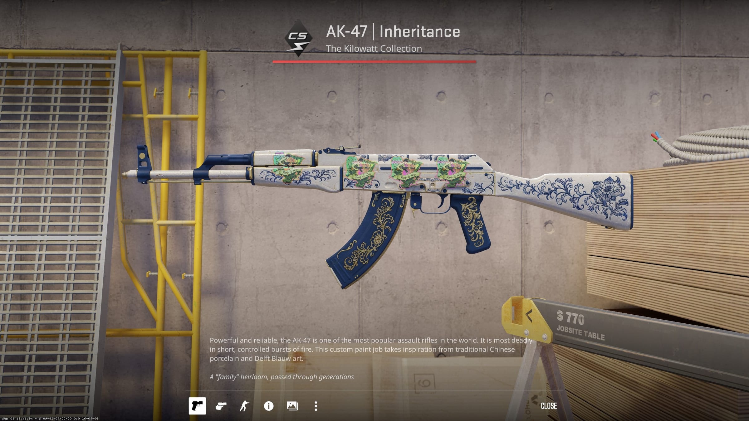 CS2 Sticker Craft 4x Harp of War (Holo) AK-47 Inheritance - 1/1