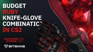 Budget Ruby Knife-Glove Combinations in CS2