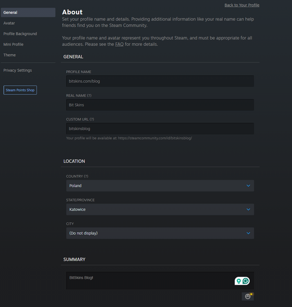 How to Set Up Your Steam Profile?