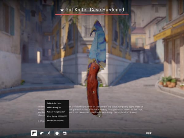 Gut Knife | Case Hardened Blue Gem Pattern Guide